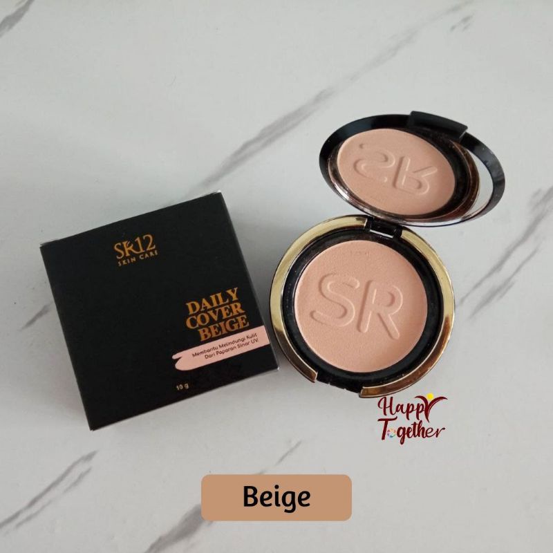 Jual Bedak Padat Glowing Tahan Lama Anti air Compact Powder Sr12 Skincare Herbal | Shopee Indonesia