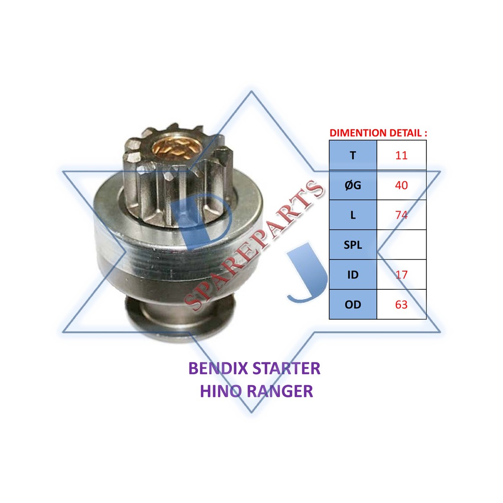 Jual BENDIX STARTER HINO RANGER | Shopee Indonesia