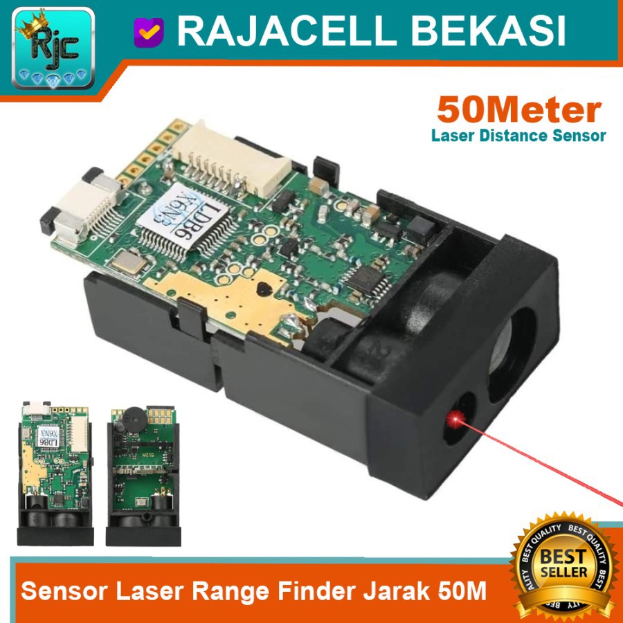 Jual Sensor Laser Range Finder Pengukur Jarak sampai 50 Meter Serial ...