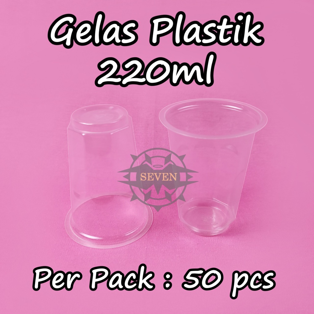 Jual Gelas plastik aqua 220ml / cup pp 220ml / gelas kopi | Shopee Indonesia
