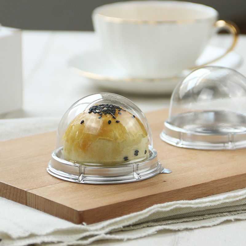 Jual 50pcs Tray Mika Mooncake bulat mika bulat dome mini isi kue ...