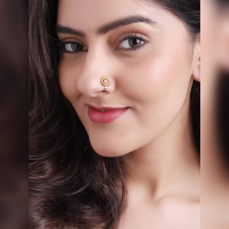 Jual PIN HIDUNG JEPIT GOLD / NATH JEPIT INDIA / ANTING HIDUNG JEPIT ...