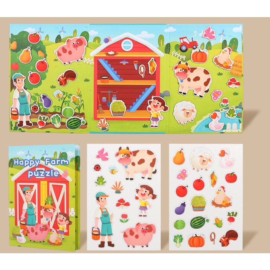 Jual [LOGU] Buku magnet huruf angka, Fun Magnetic Puzzle book, | Shopee ...