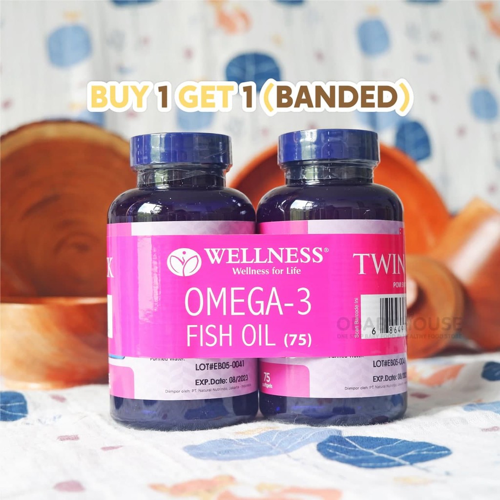 Jual Wellness Omega-3 Fish Oil 75 Softgel - Banded | Shopee Indonesia