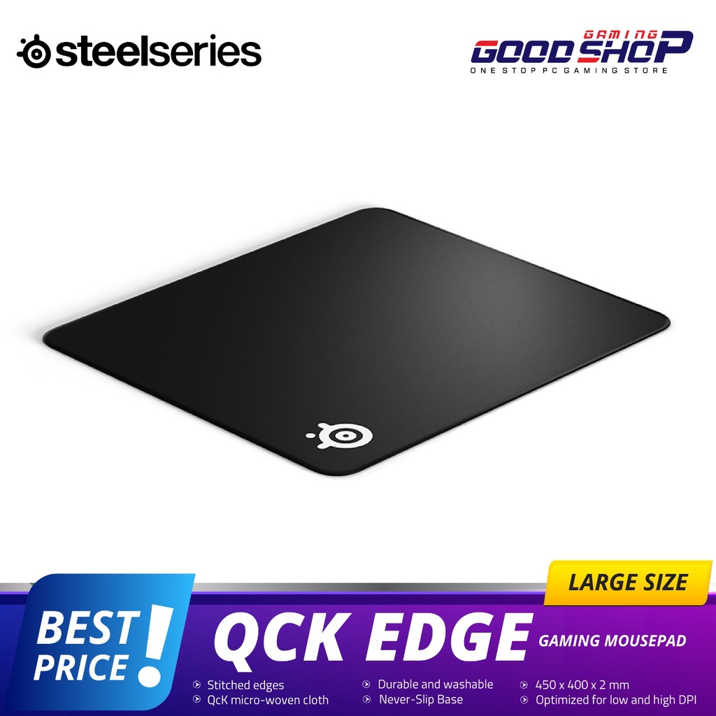 Jual SteelSeries QcK Edge Large - Gaming Mousepad | Shopee Indonesia