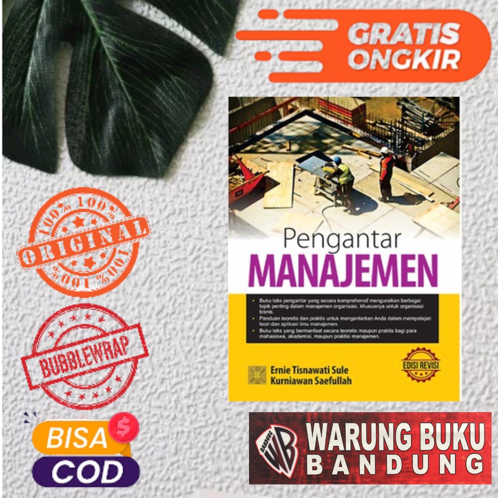 Jual Buku Pengantar Manajemen Edisi Revisi - Ernie Tisnawati Sule ...