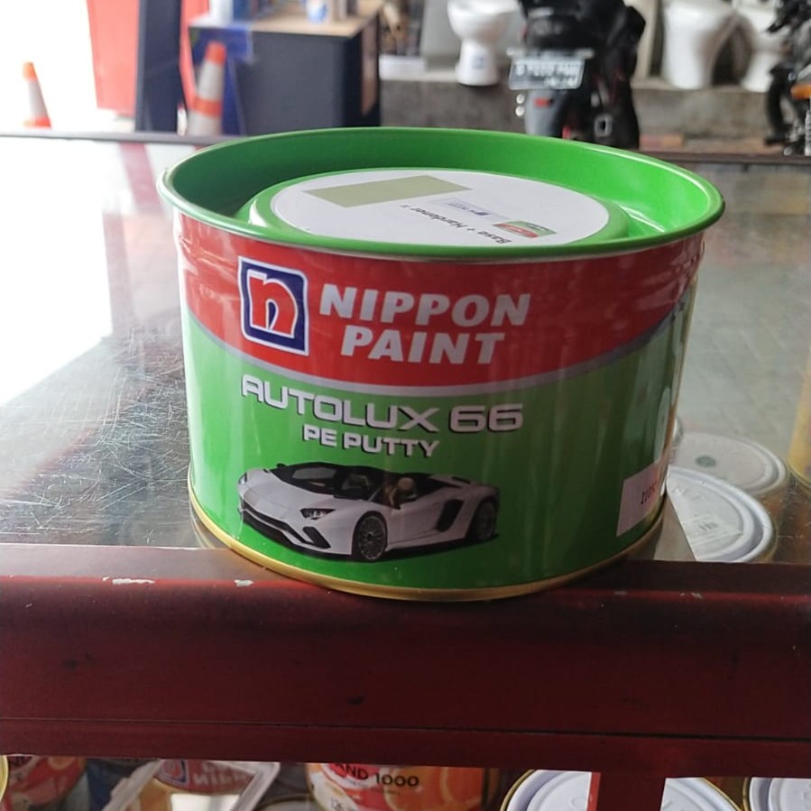 Jual Nippon Autolux 66 PE Putty 1kg / Dempul Kayu Besi 2 komponen ...
