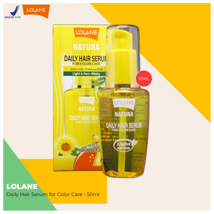 Jual LOLANE Natura Daily Hair Serum Sunflower for Color Care | Shopee ...
