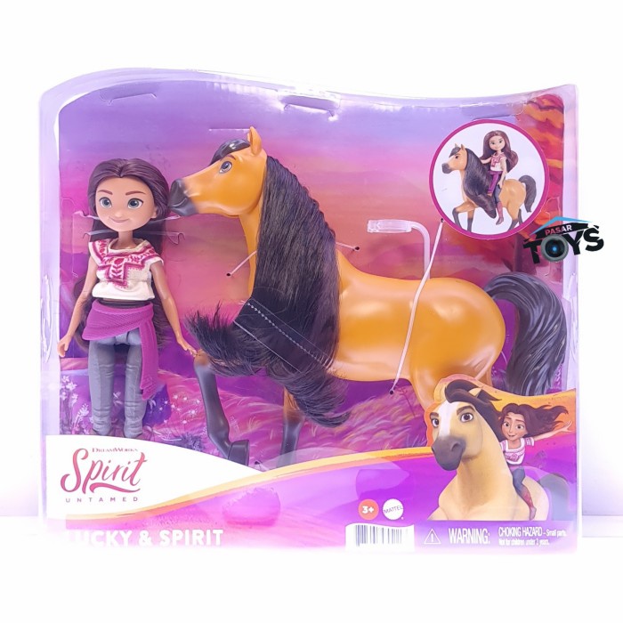 Jual DreamWorks Spirit Untamed Lucky & Spirit Figure Mattel | Shopee ...