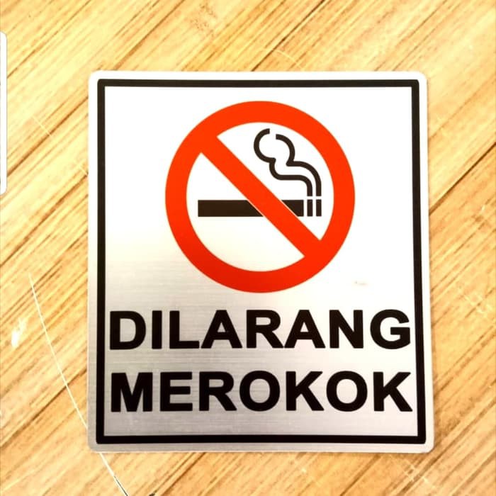 Jual SIGN LABEL K3 RAMBU SAFETY DILARANG MEROKOK. UKURAN 8X9CM | Shopee ...