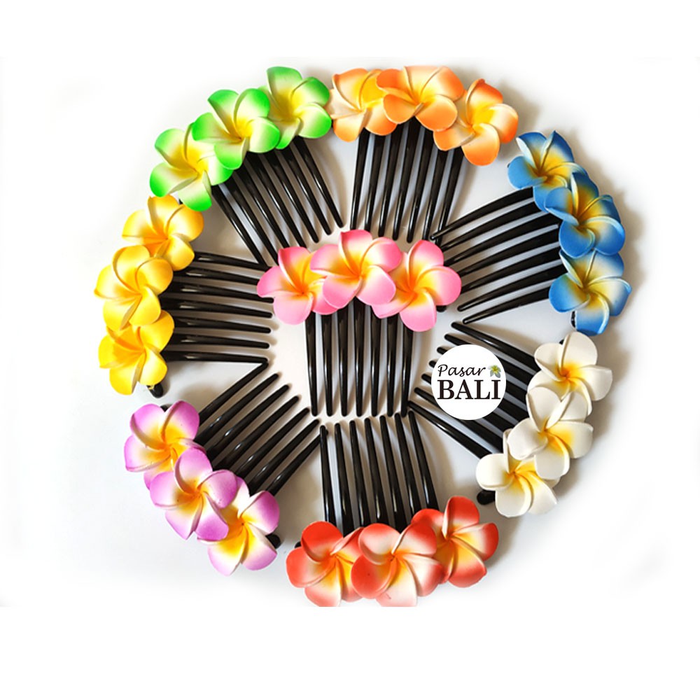 Jual Sirkam Rambut 3 Bunga Kamboja - Khas Bali | Shopee Indonesia