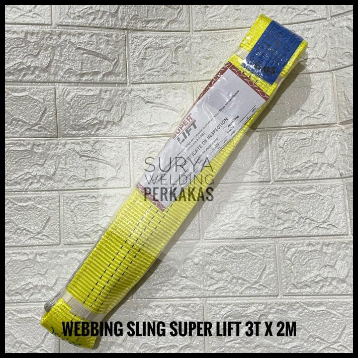 Jual Super Lift Webbing Sling 3T X 2M / Tali Ikat / Tali Angkat Barang | Shopee Indonesia