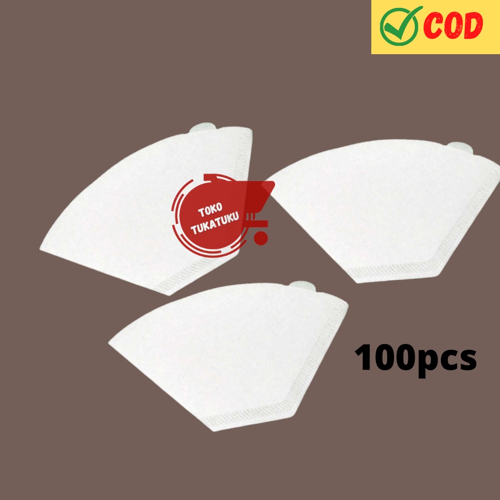 Jual Saringan Kertas Kopi Coffee Filter U-Shape with Ears 100PCS ...