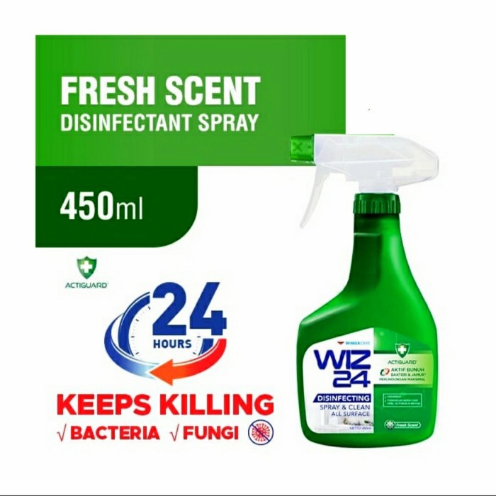 Jual Cleaner-Contact- Wiz 24 Disinfectant Spray Hijau -Contact-Cleaner. | Shopee Indonesia