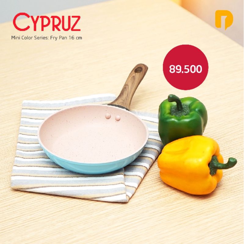 Jual Teflon mini Cypruz Mini Color Series Fry Pan 16 Cm. | Shopee Indonesia
