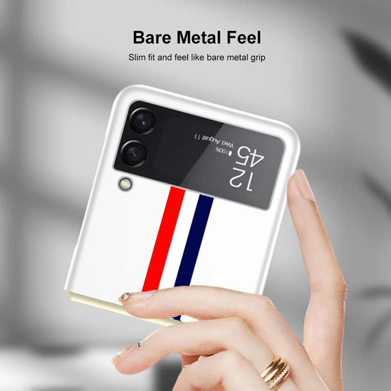 Jual CASE SAMSUNG GALAXY Z FLIP 3 5G SLIM SKIN FEEL MATTE STRIPE CASE ...