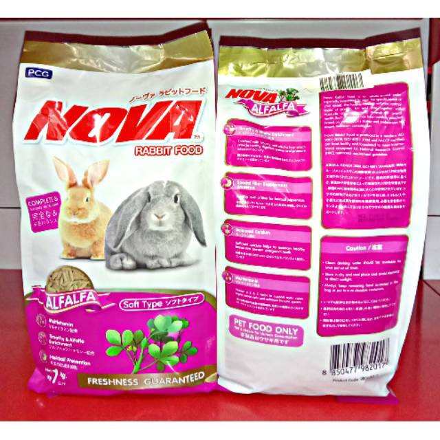 Jual NOVA RABBIT FOOD rasa ALFALFA | Shopee Indonesia