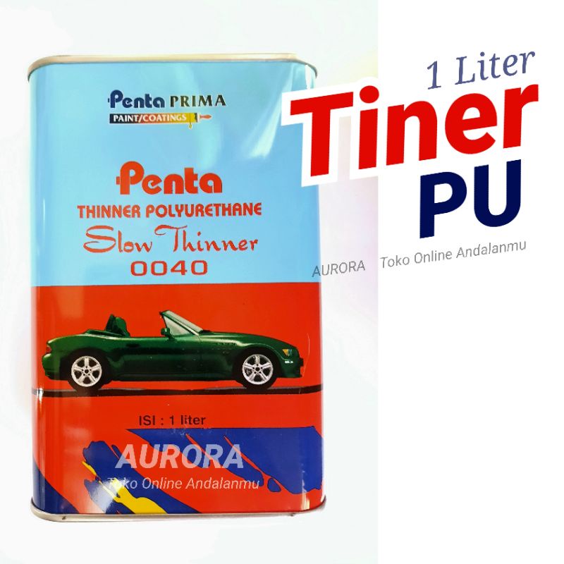 Jual Tiner Penta Super Gloss Slow Thinner PU Piu Piyu 1Liter 1 Liter | Shopee Indonesia