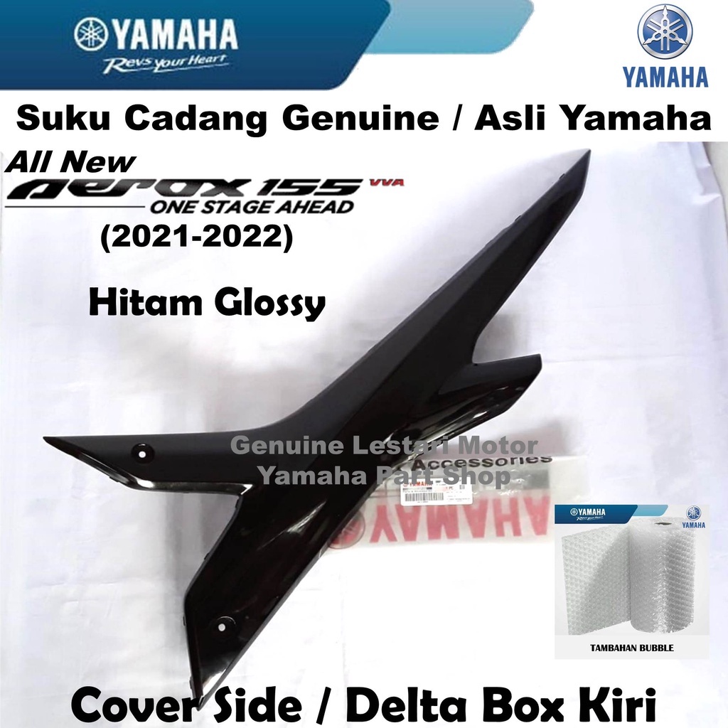 Jual Delta Box Cover Side Hitam Glossy Kiri All New Aerox 155 Asli ...