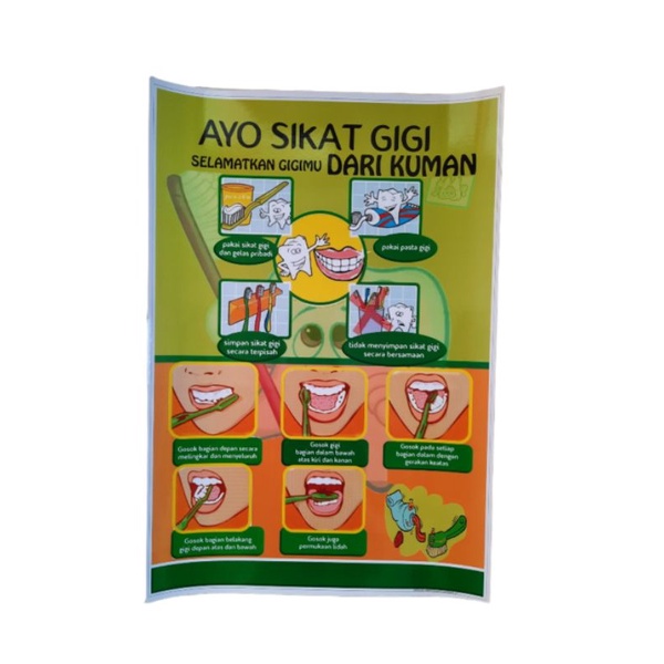 Jual Poster Ayo Sikat Gigi | Selamatkan Gigimu Dari Kuman kode 17 ...