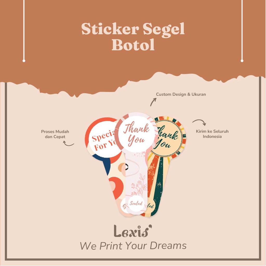 Jual Cetak Stiker Segel Botol dan Toples Sticker Segel Makanan Kemasan ...