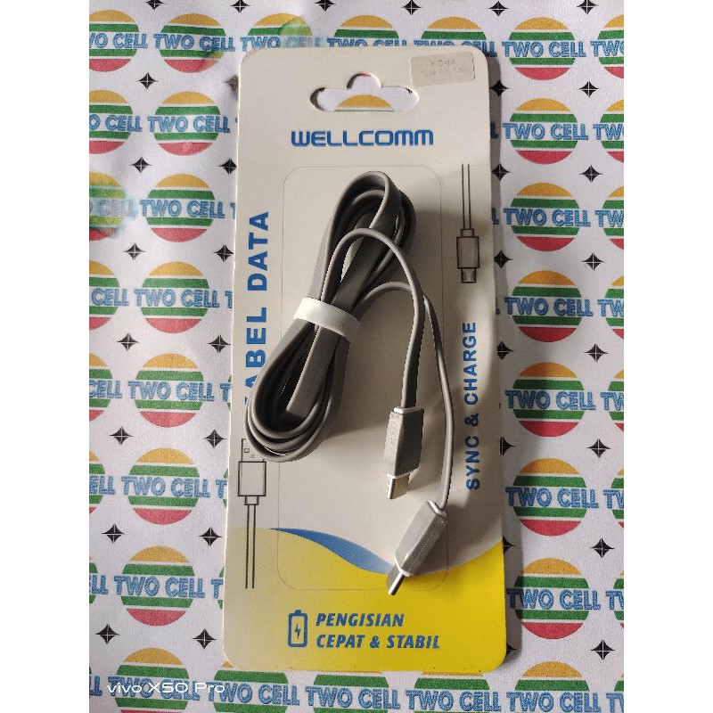 Jual kabel data Wellcomm C to C original 100cm | Shopee Indonesia