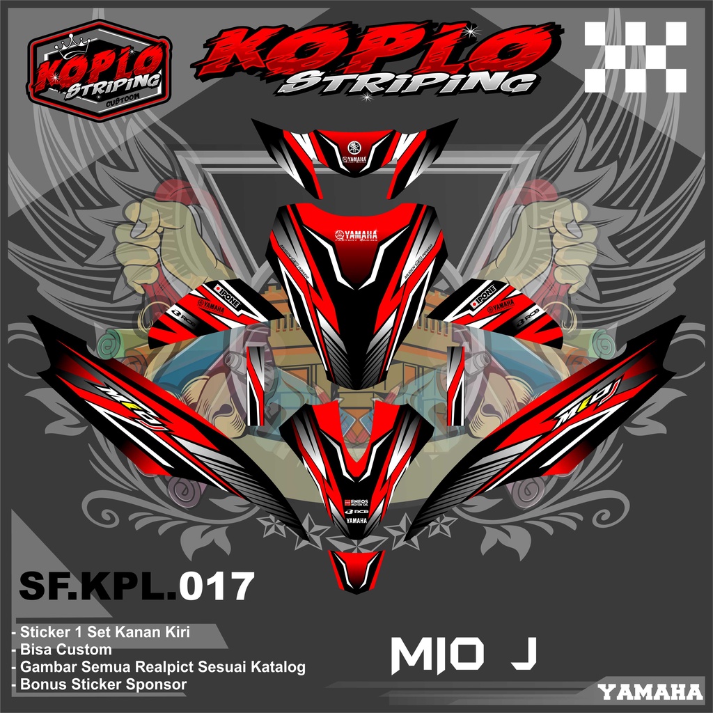 Jual Stiker Decal Full Body Motor Yamaha Mio J - Sticker Decal Full ...