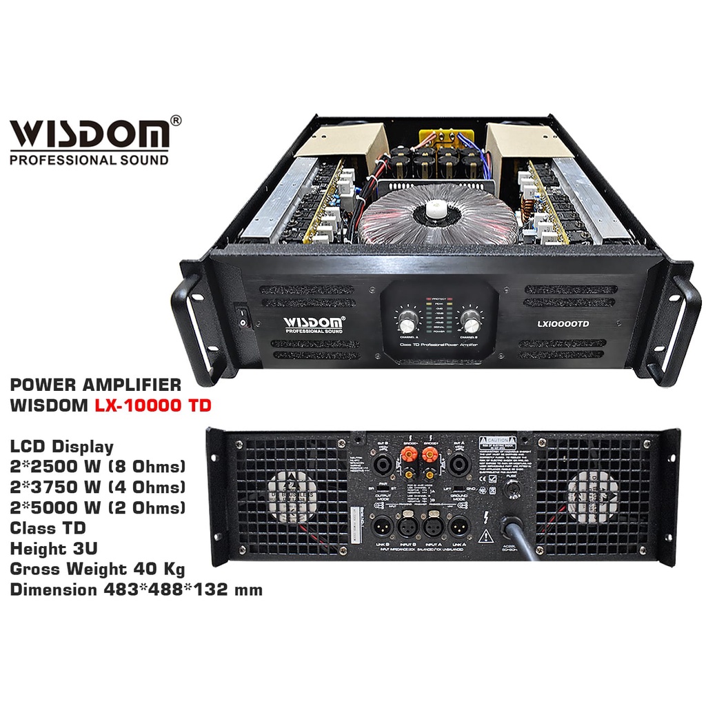 Jual Power Amplifier Wisdom LX 10000 TD / LX10000 TD / LX10000TD - 2 ...