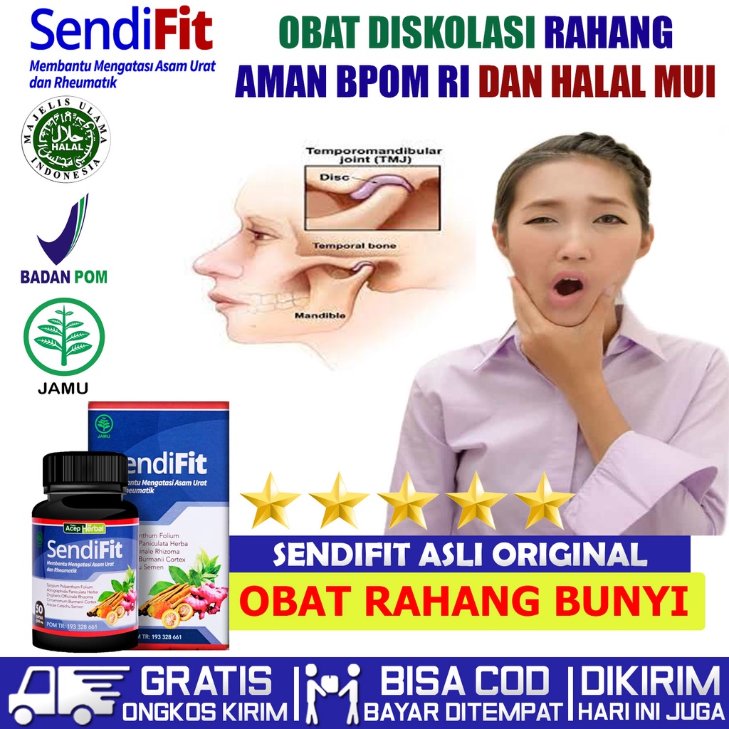 Jual Obat Rahang Bunyi - Sendi Rahang Bunyi, Sakit Rahang, Rahang ...