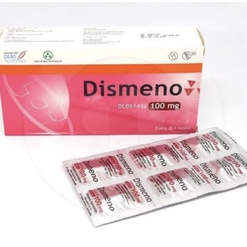 Jual Dismeno 100 mg strip 6 tablet ( herbal meredakan nyeri haid ...