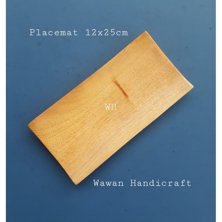 Jual piring kayu/piring cekung/placemat kayu mahoni 12x25cm | Shopee ...
