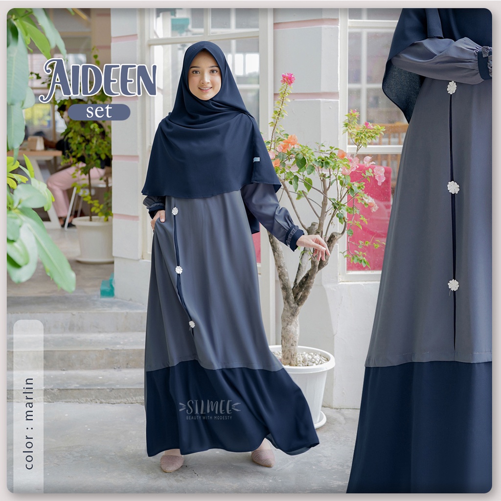 Jual GAMIS SET HIJAB TERBARU BY SILMEE INDONESIA AIDEEN DRESS ORIGINAL ...