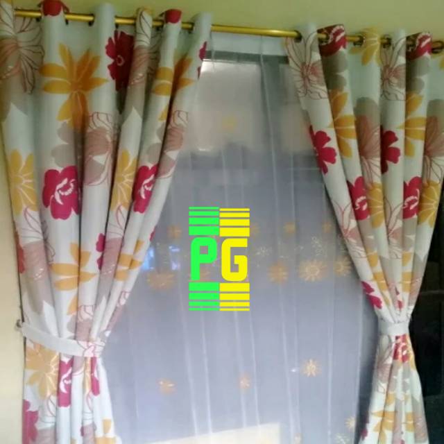 Jual Gordyn gordeng gorden. Hordeng tirai korden big flower | Shopee ...