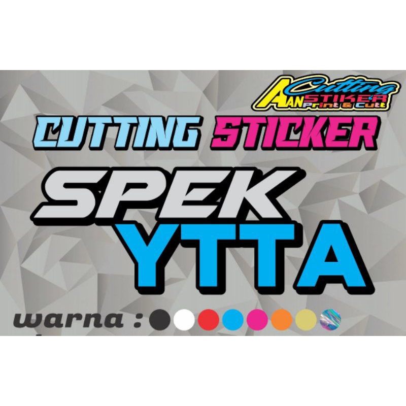 Jual stiker spek ytta // cutting stiker // stiker viral | Shopee Indonesia