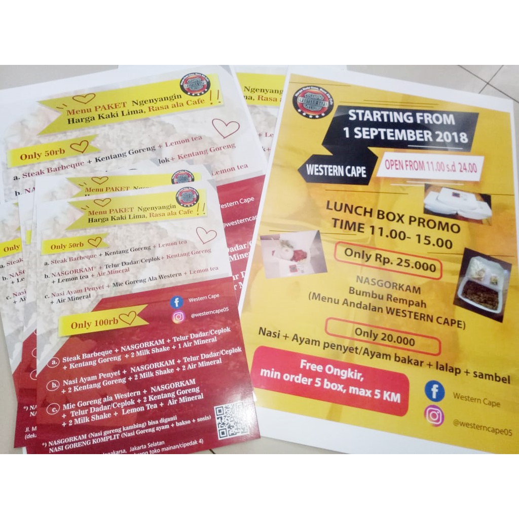 Jual Paket Hemat Cetak Print Brosur Printing Flyer Leaflet Murah 450 ...