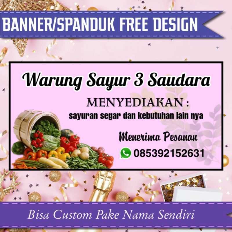 Jual BANNER/SPANDUK WARUNG SAYUR MURAH | Shopee Indonesia