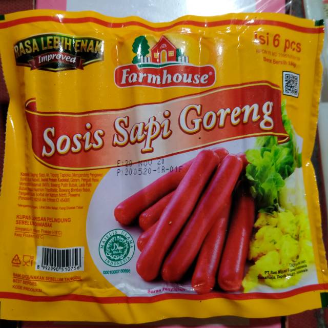 Jual Sosis sapi Farmhouse berat 180 gram | Shopee Indonesia