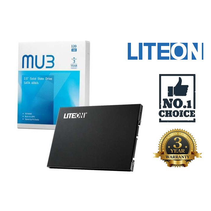 Jual SSD LITE ON LITEON SSD 240GB MU3 PH6-CE240-L Sata 3 2.5 inci ...