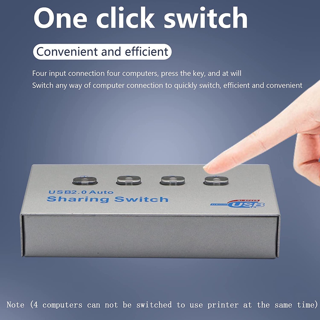 Jual Usb Switch Printer 2 Port Auto & 4 Port Sharing Switcher | Shopee Indonesia