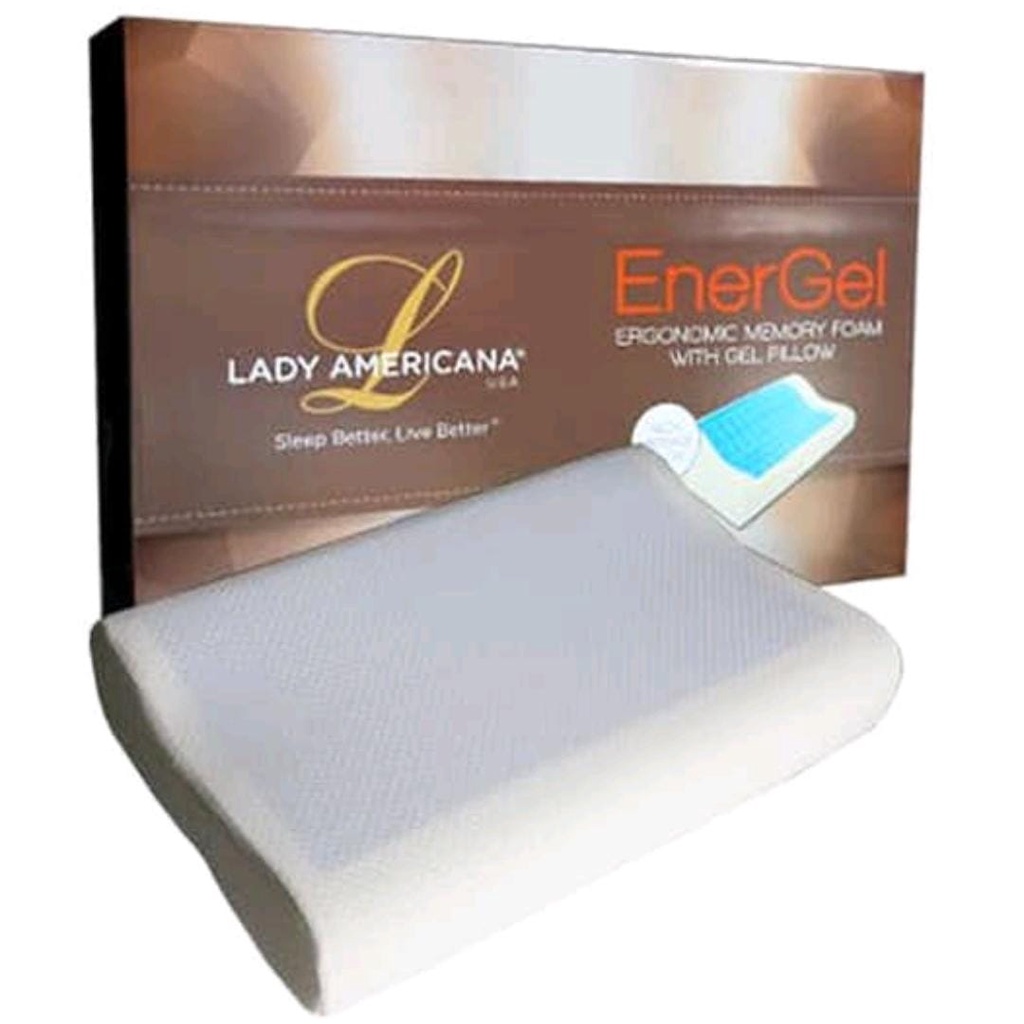 Jual Bantal Cool Gel Pillow Memory Foam Lady Americana | Shopee Indonesia