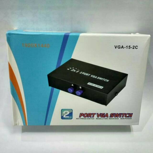 Jual DATA SWITCH VGA 1-2 PORT | Shopee Indonesia