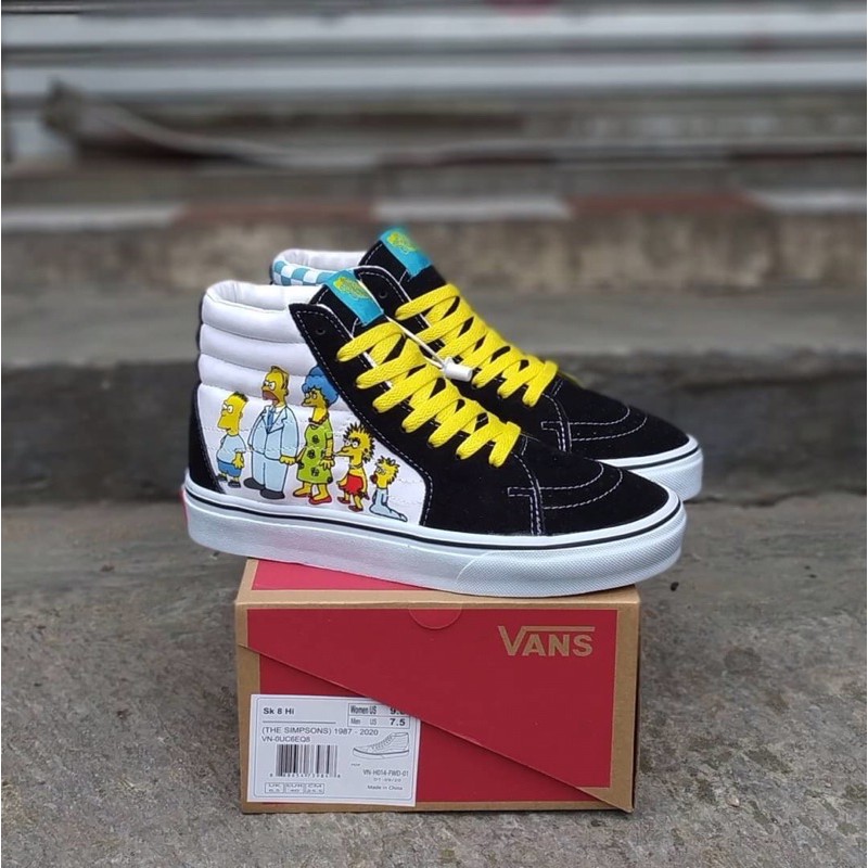 Jual Vans SK8 HI The Simpsons 1987 - 2020 | Shopee Indonesia