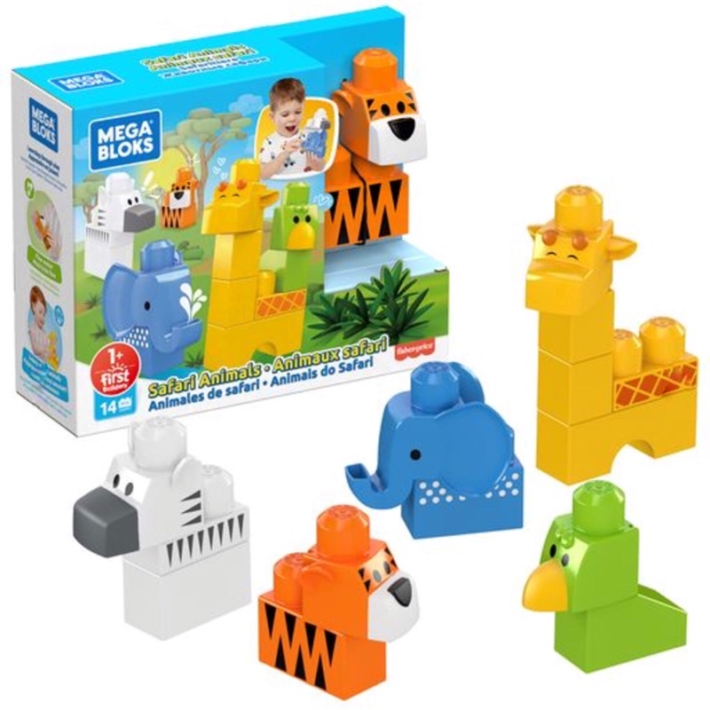 Jual Mega Bloks First Builders Safari Animals Bricks Original Fisher ...