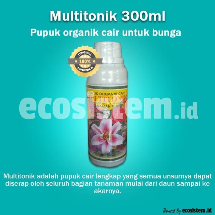 Jual Pupuk Organik Cair untuk Buah dan Sayuran Multitonik 300ml ...