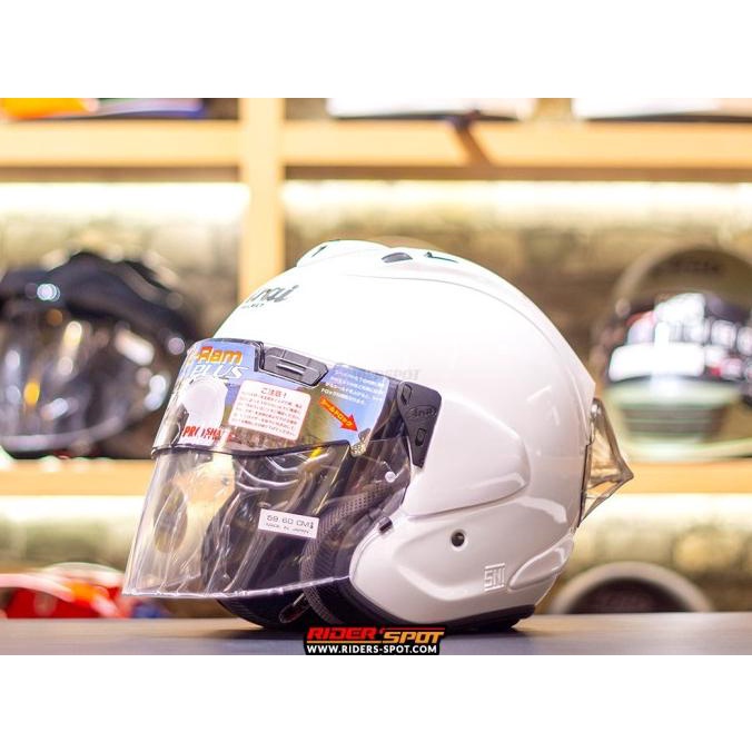 Jual Helm Motor Arai Vz-Ram Plus Glass White Half Face Helmet Sun Visor | Shopee Indonesia