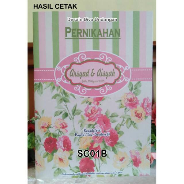 Jual UNDANGAN PERNIKAHAN SHABBY CHIC SC01B | Shopee Indonesia