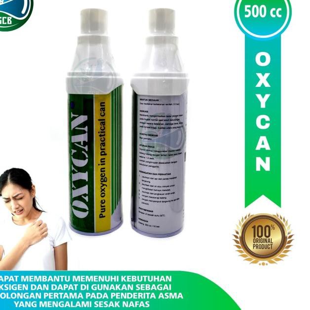 Jual Mutu!-753 Oxycan Green Kaleng - Tabung Oksigen Portable 500cc | Shopee Indonesia