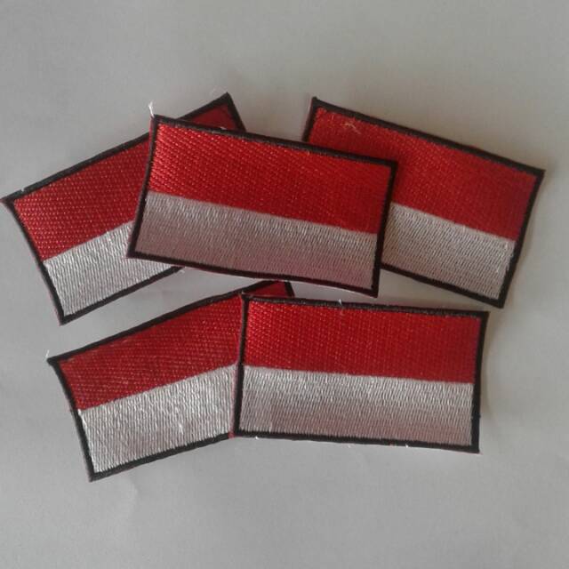 Jual INDONESIA emblem bendera Indonesia bordir komputer rapi dan bagus ...