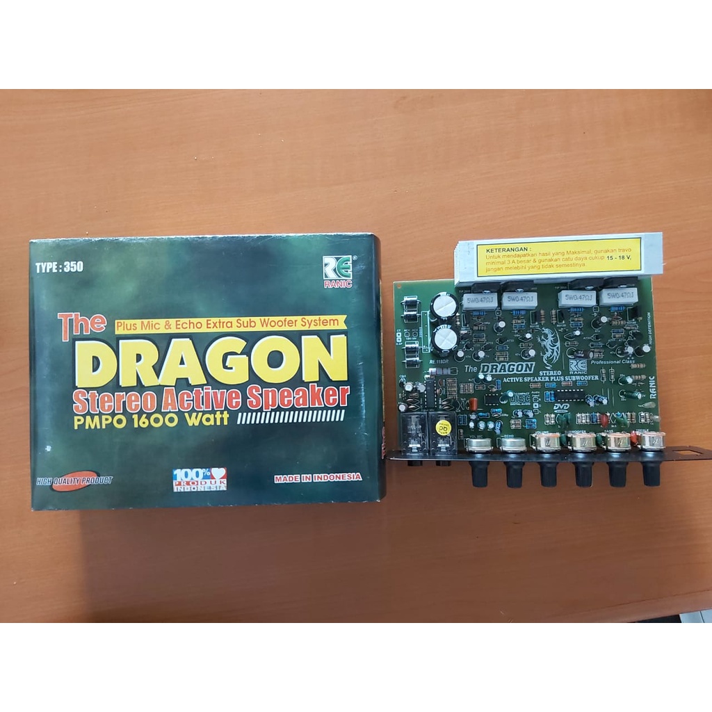 Jual Kit Aktif Speaker "Mic Echo Subwoofer dragon | Shopee Indonesia