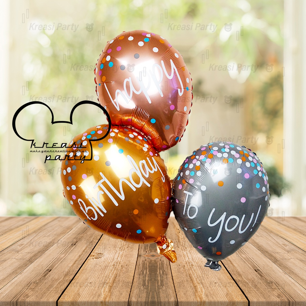 Jual Balon Foil Happy Birthday To You Susun / Balon Happy Birthday To ...